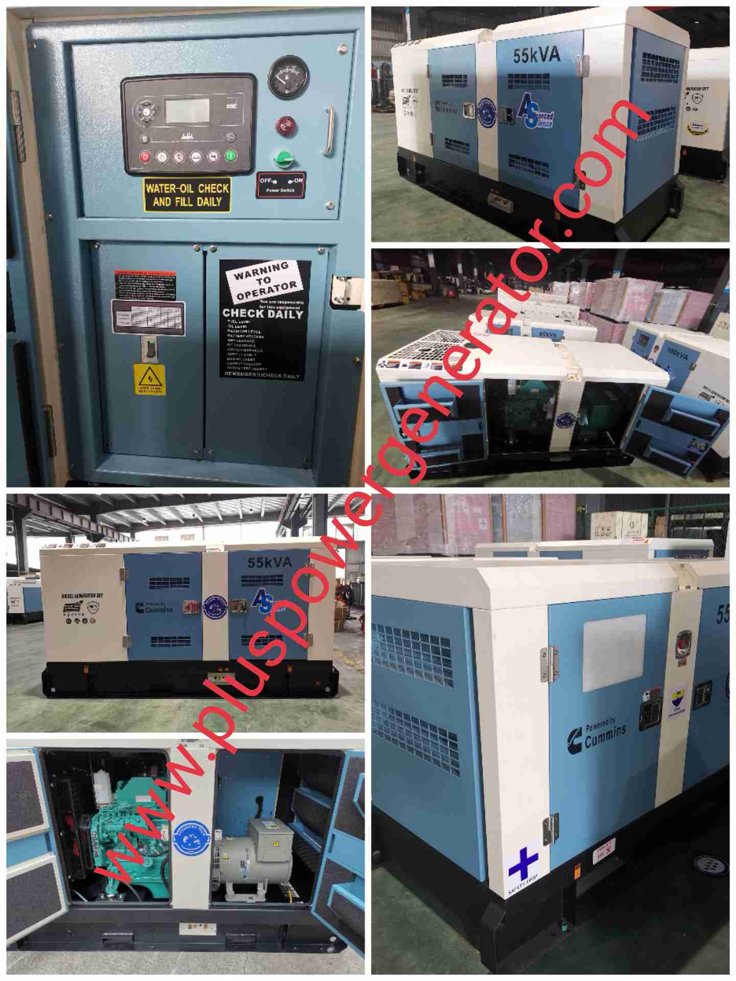 Cummins 4BTA3.9-G2 50Hz/60kVA 60Hz/70kVA powerica Diesel Generator Set ...